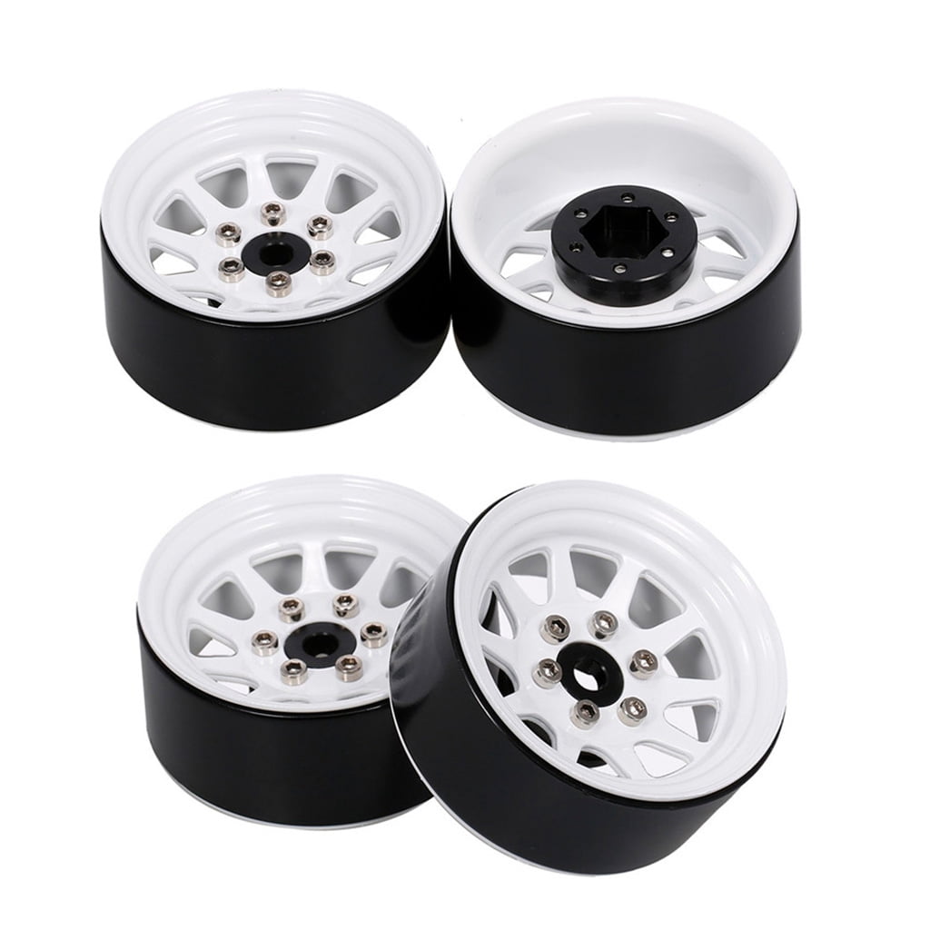 4PCS/Set Car Wheel Hubs 1.9’’ Metal Bead Lock Hub for for 1/10 Scale ...