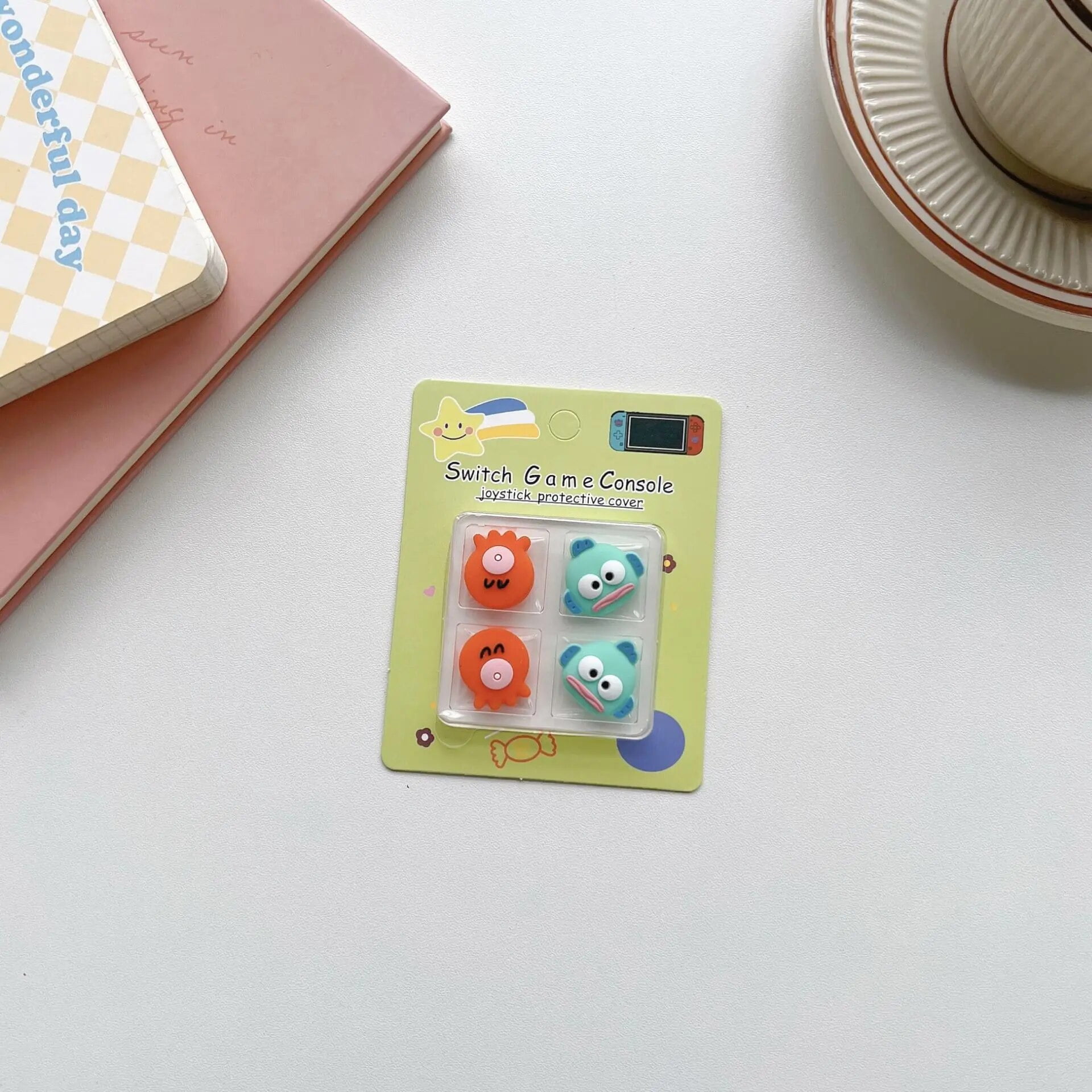 4PCS/Set Hello Kittys Cute Silicone Joycon Thumb Stick Grip Cap ...