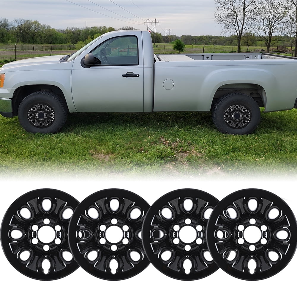 4PCS/Set Hubcap 17" Steel Wheel Skins Compatible with 2005-2013 Chevy ...