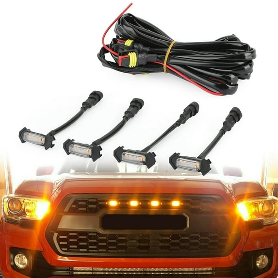 4PCS/Set LED Lights Fit Front Bumper Grille For Tacoma 2016-20 PT228 ...