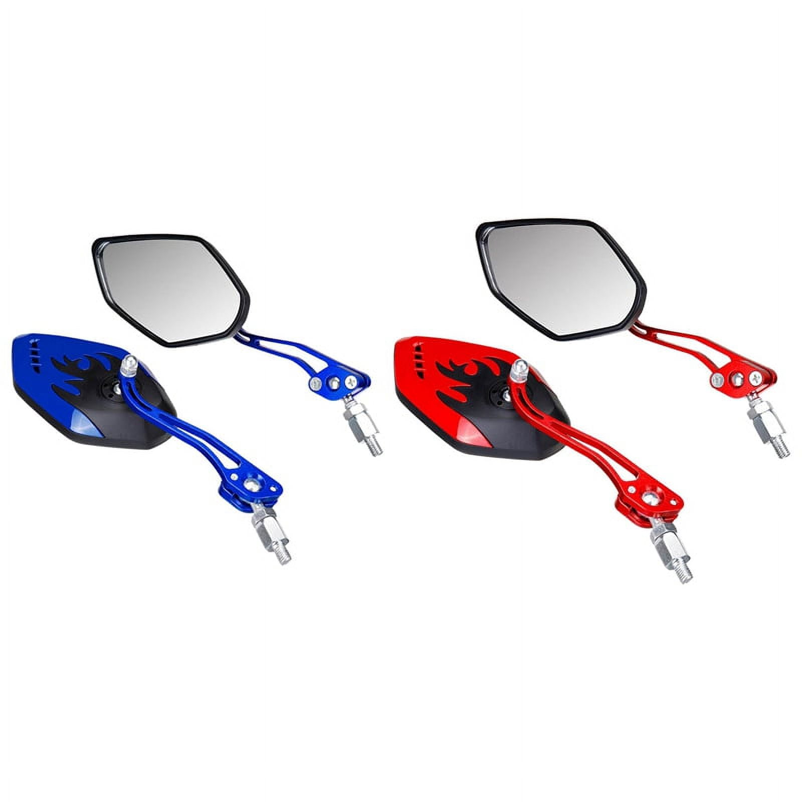4PCS/Set Universal Motorcycle Rearview Mirrors Motorbike 360 Degree ...