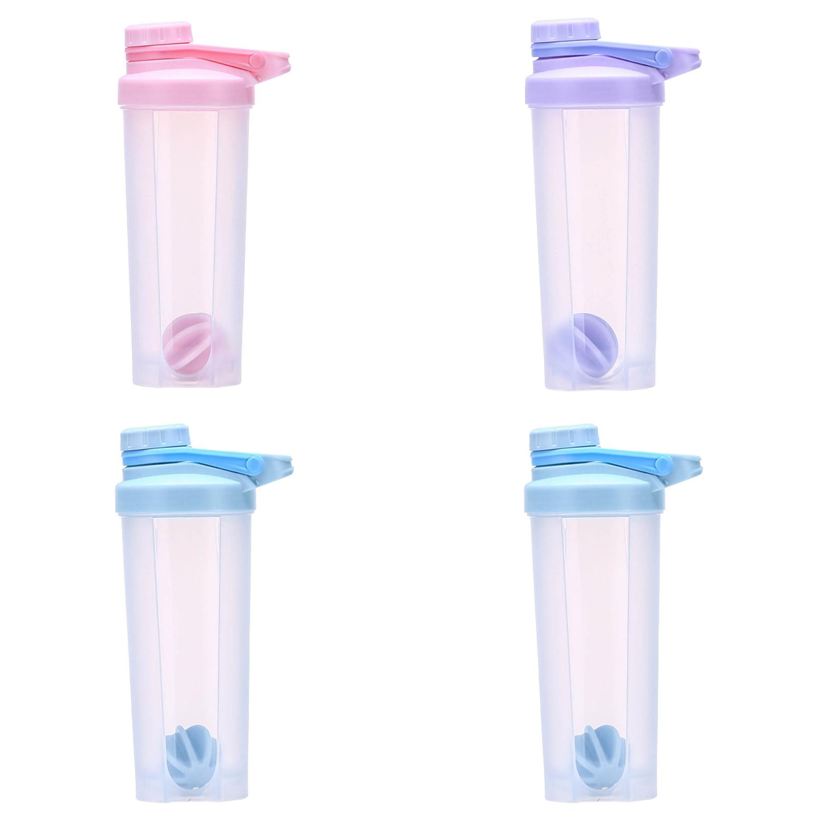 4PCS Shaker Bottle 24oz, Portable Workout Whey Drink Cup, Leak Proof ...