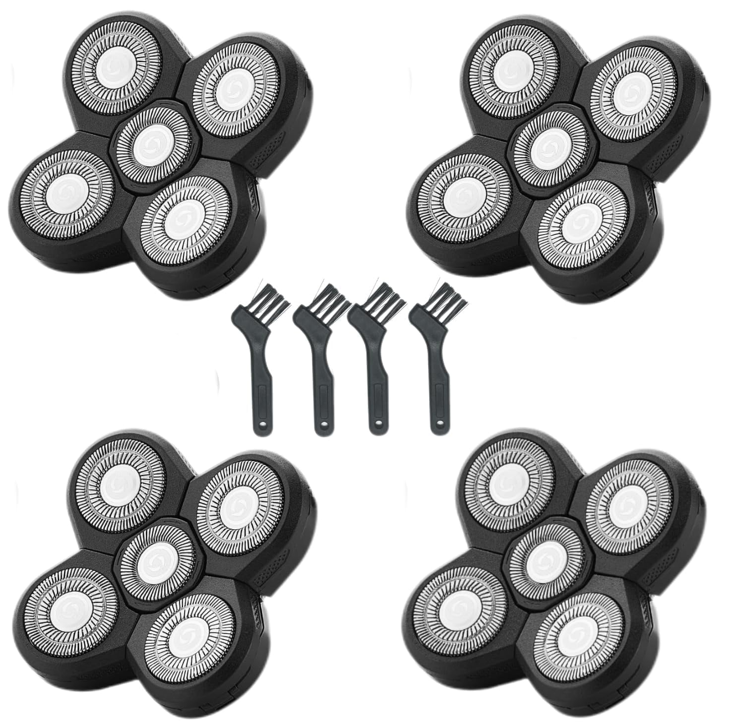 AUDOC 4PCS Shaver Replacement Blades, 5-Head Rotary Shaver Heads for ...