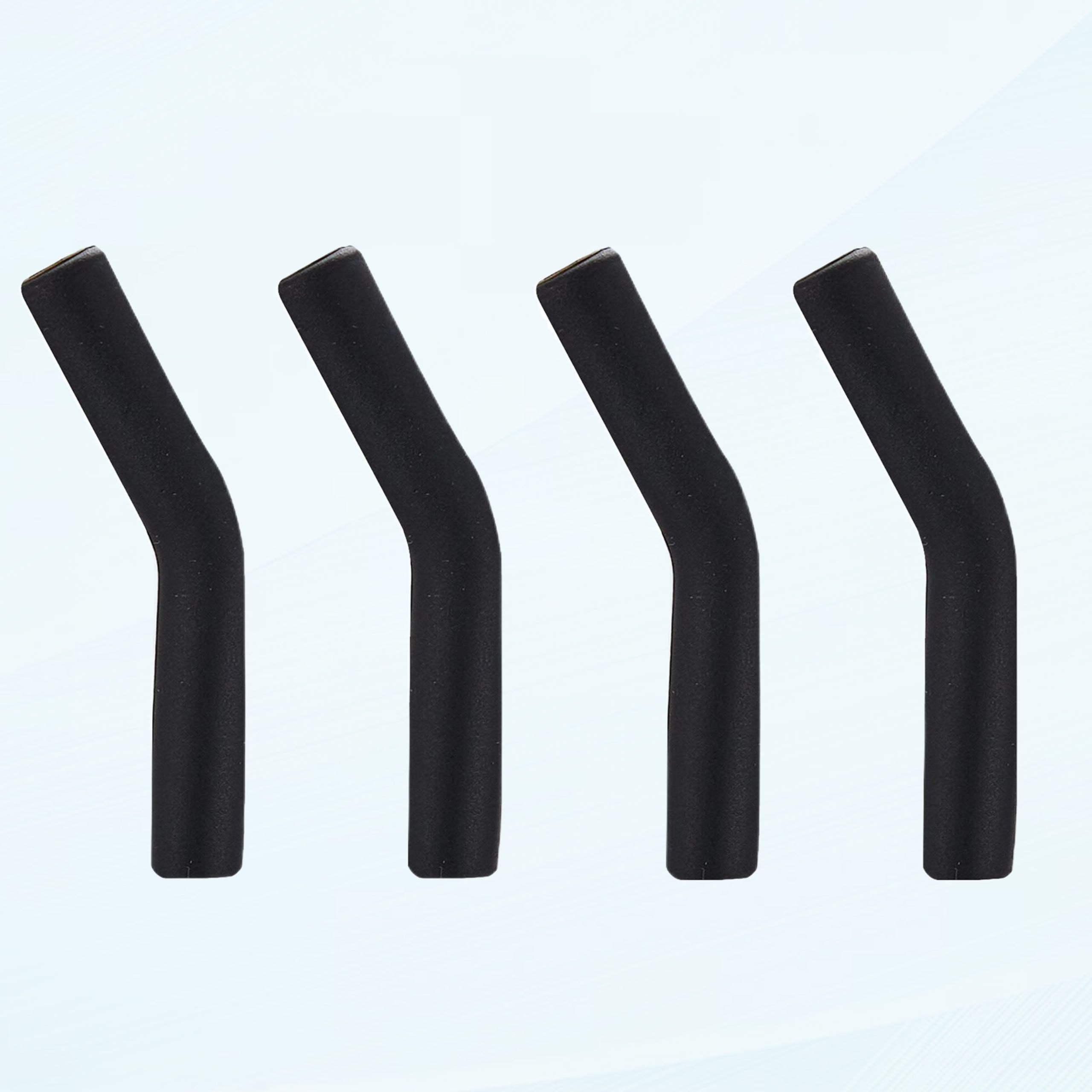 4PCS Silicone Straw Tips - Rubber Metal Tips for 8mm Food Grade Straws ...