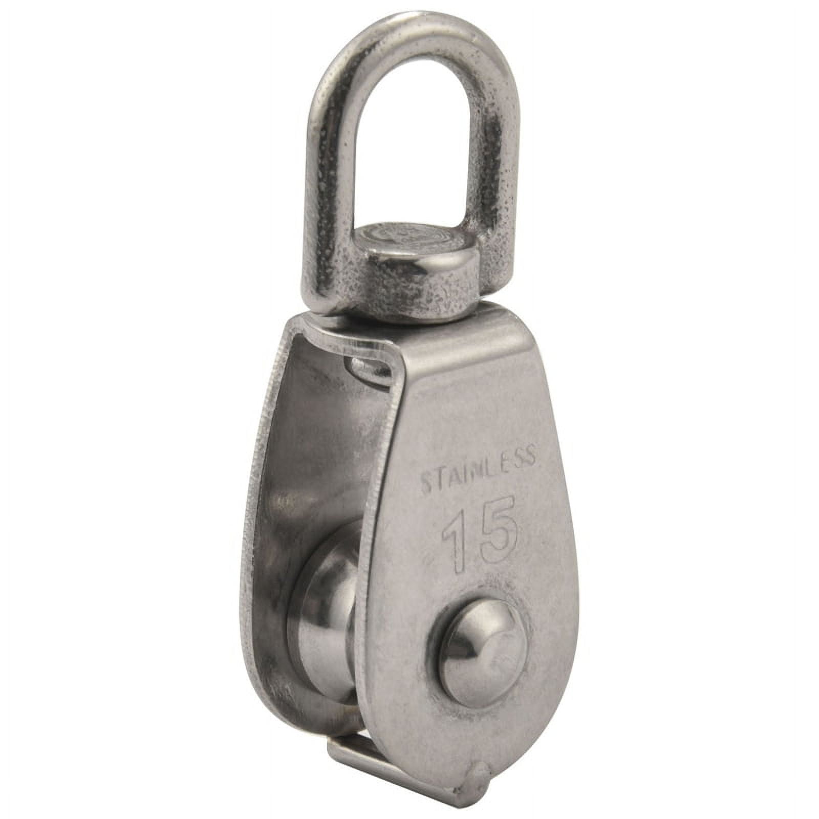 4PCS Single Pulley Block M15 Stainless Steel Small Pulley Roller for ...