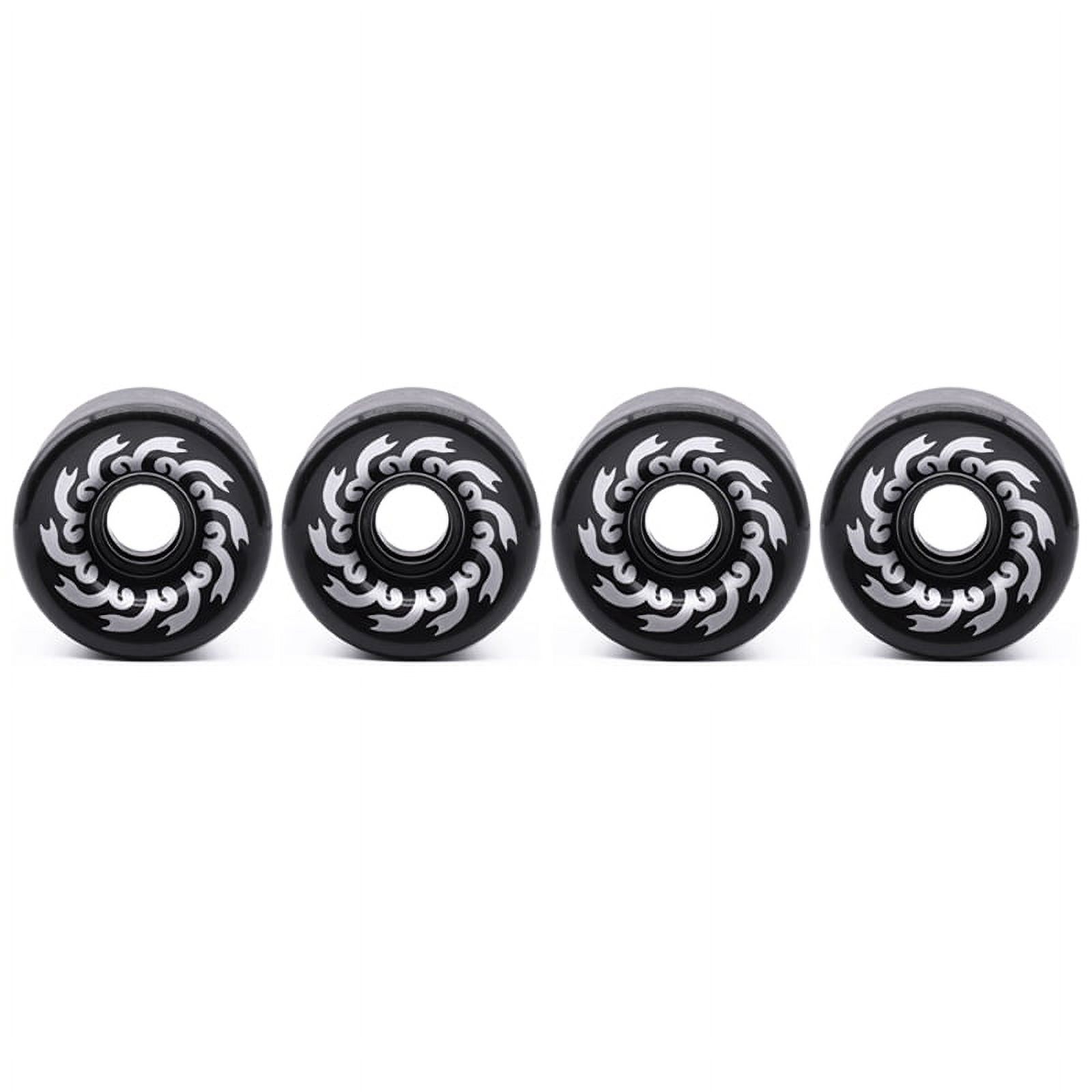 4PCS Skateboard Wheels 70mm 82A PU,70X51mm, Professional Frosted Wheels ...