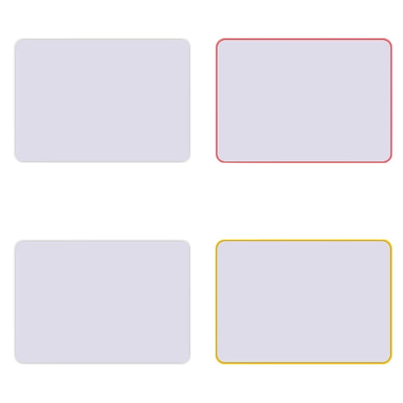 4PCS Small Board Mini White Board for Students, Double-Sided Portable ...