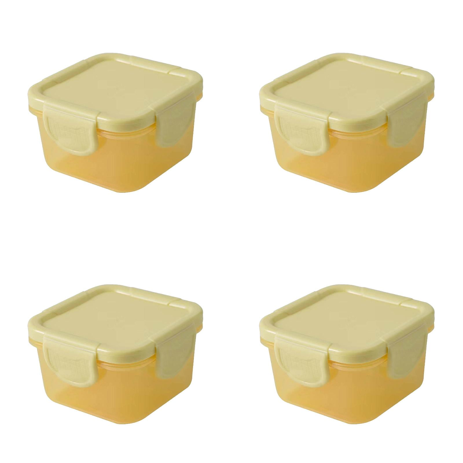 4PCS Small Food Storage Containers with Lids, Reusable Meal Prep ...