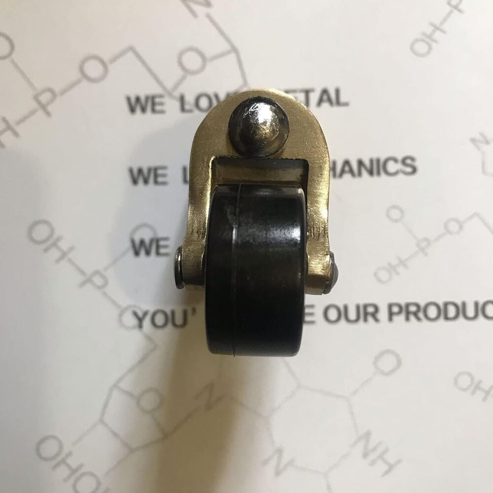4PCS Solid Brass Rubber Swivel Caster Wheel Pivot Furniture Strong ...