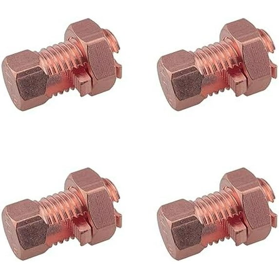 4PCS Split Bolt Connector Copper Grounding Clamps Superior Strength ...