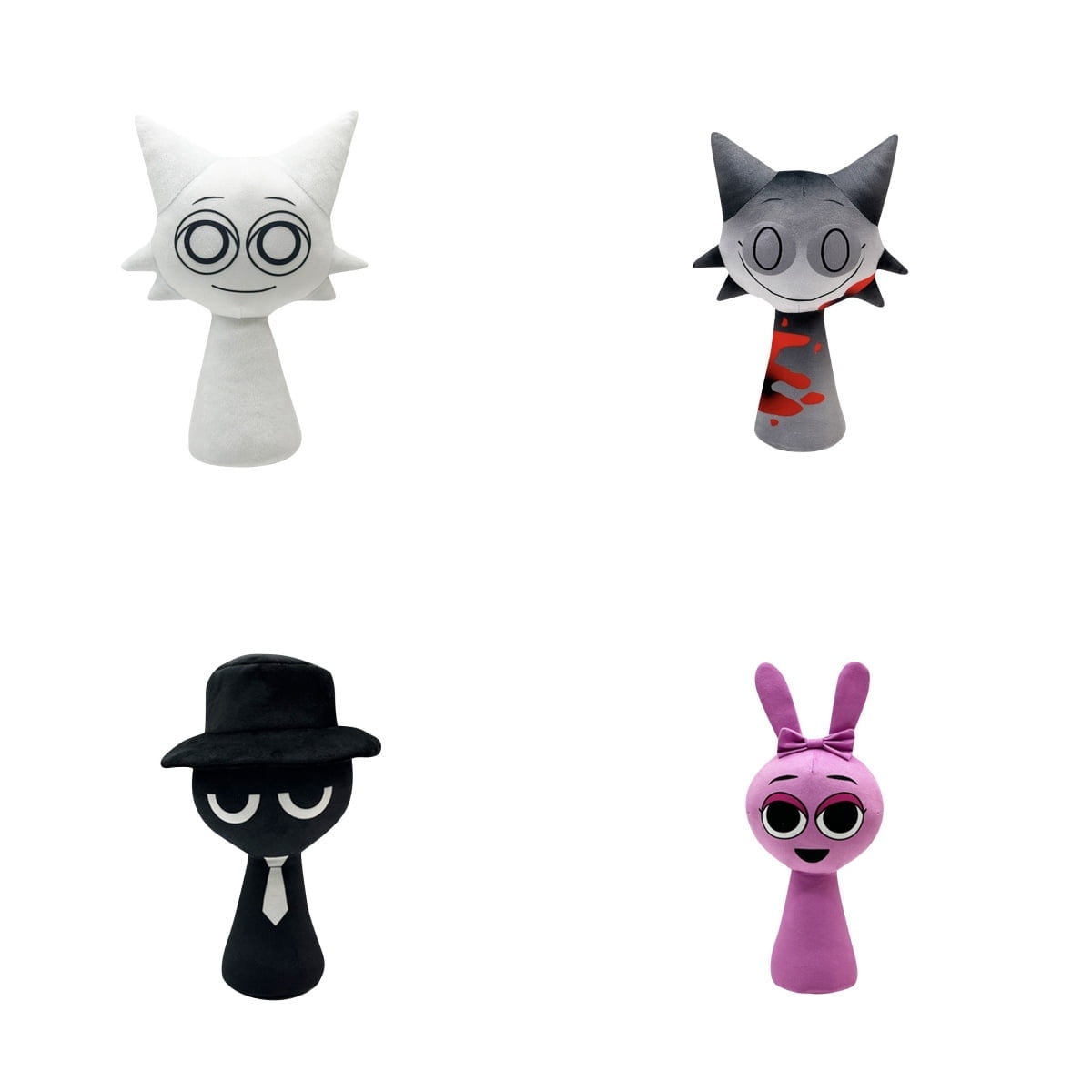 4PCS Sprunki Plush,Sprunky Wenda and Sprunki Plush Toys,Sprunk Soft and ...