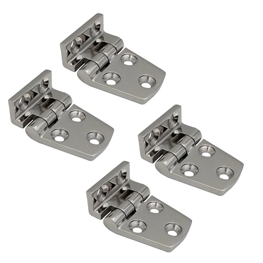4PCS Stainless Steel 316 Hatch Flush Mount Right Angels Boat Hinges ...