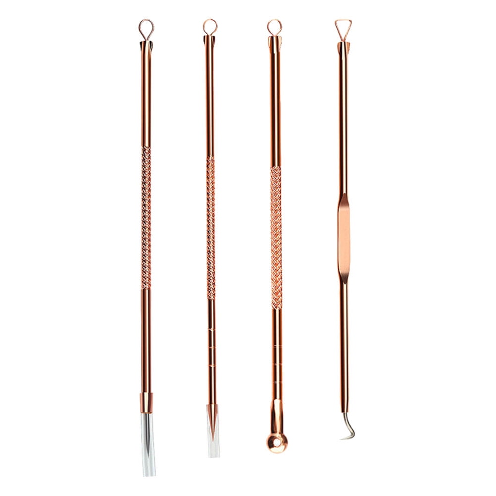 4PCS Stainless Steel Blackhead Remover Kit Comedone Extractor Tool Set ...