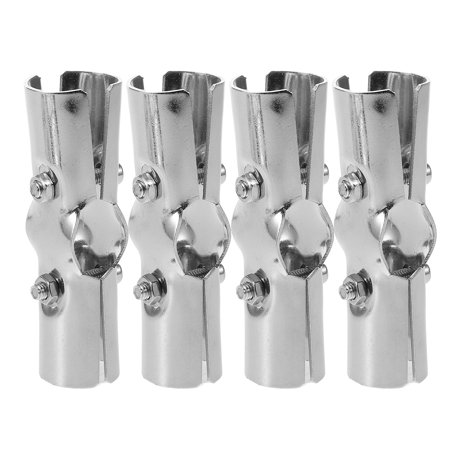 4PCS Stainless Steel Pole Connecting Parts Straight Pole Connector For ...
