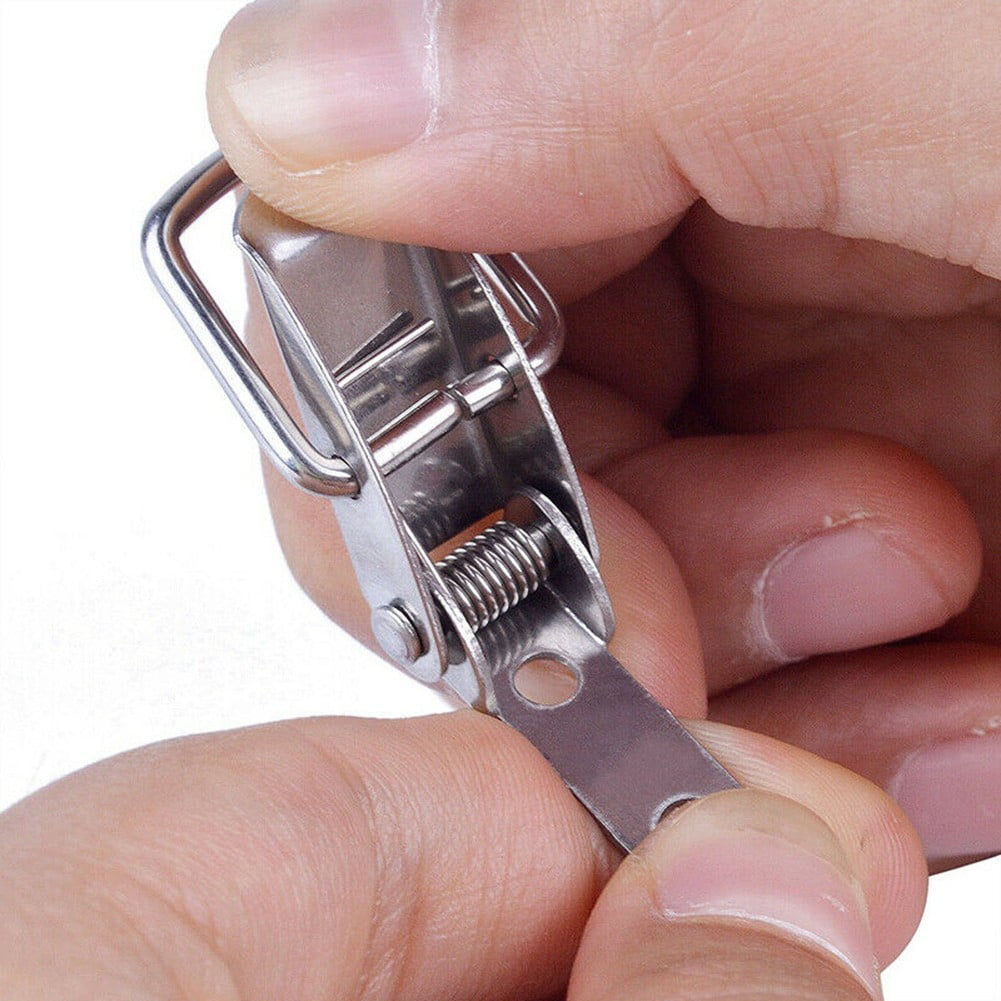 4PCS Stainless Steel Spring Loaded Toggle Latch Clips for Case Box and ...
