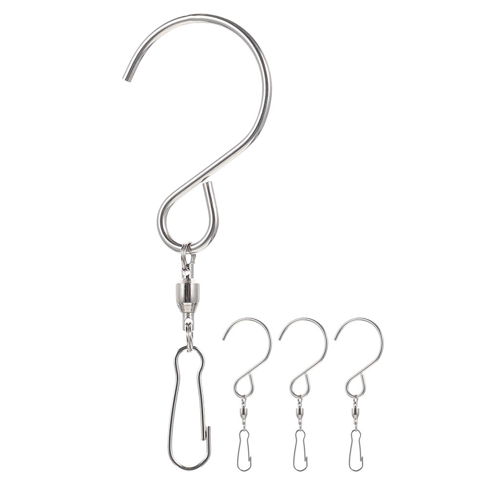 4PCS Stainless Steel Swivel Hooks for Heavy Items Wind Chime Bird ...