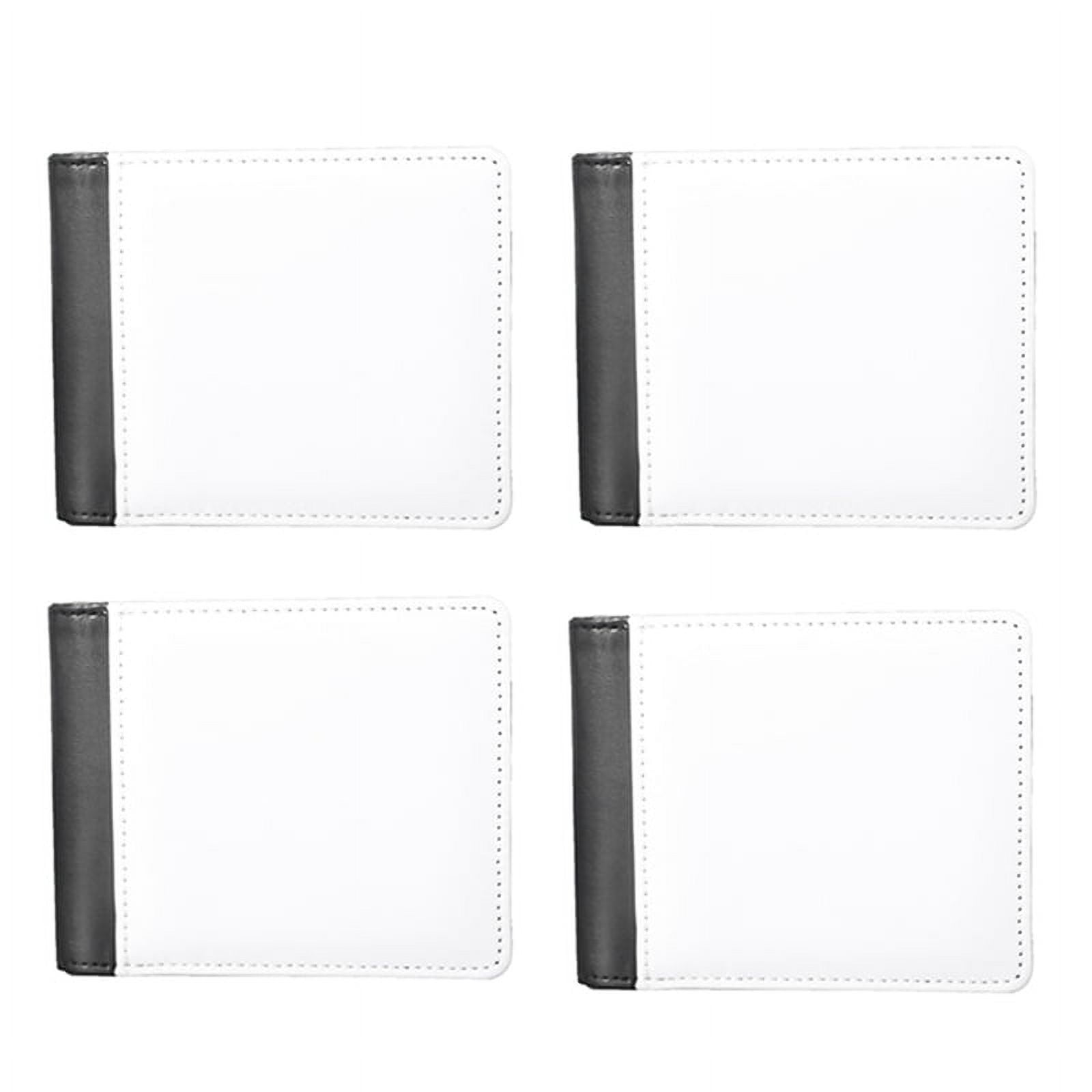 4PCS Sublimation Wallet Blank for Men Pu Heat Transfer DIY Bank Card ...
