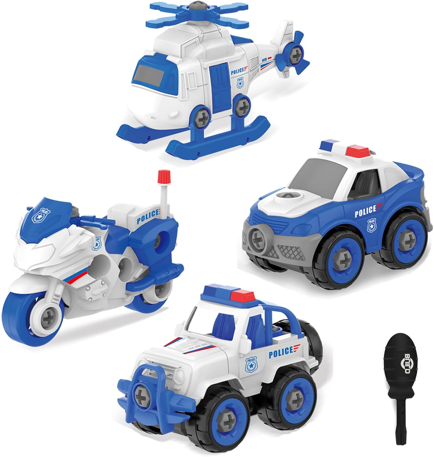 4PCS Take Apart Toys for 3-8 Year Old Boys Construction Toys DIY ...