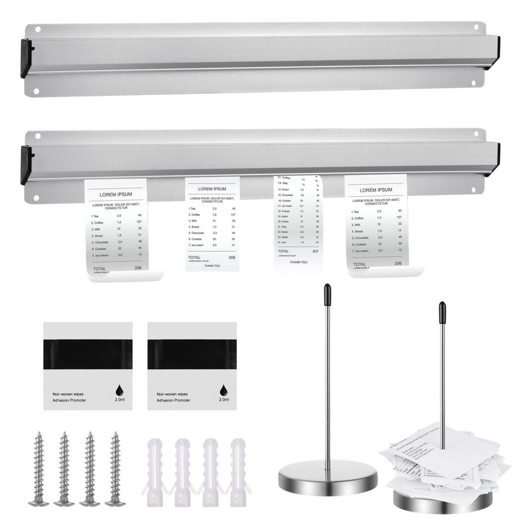 4PCS Ticket Holder Set, Restaurant Ticket Stabbers and Slide Racks, 2 ...