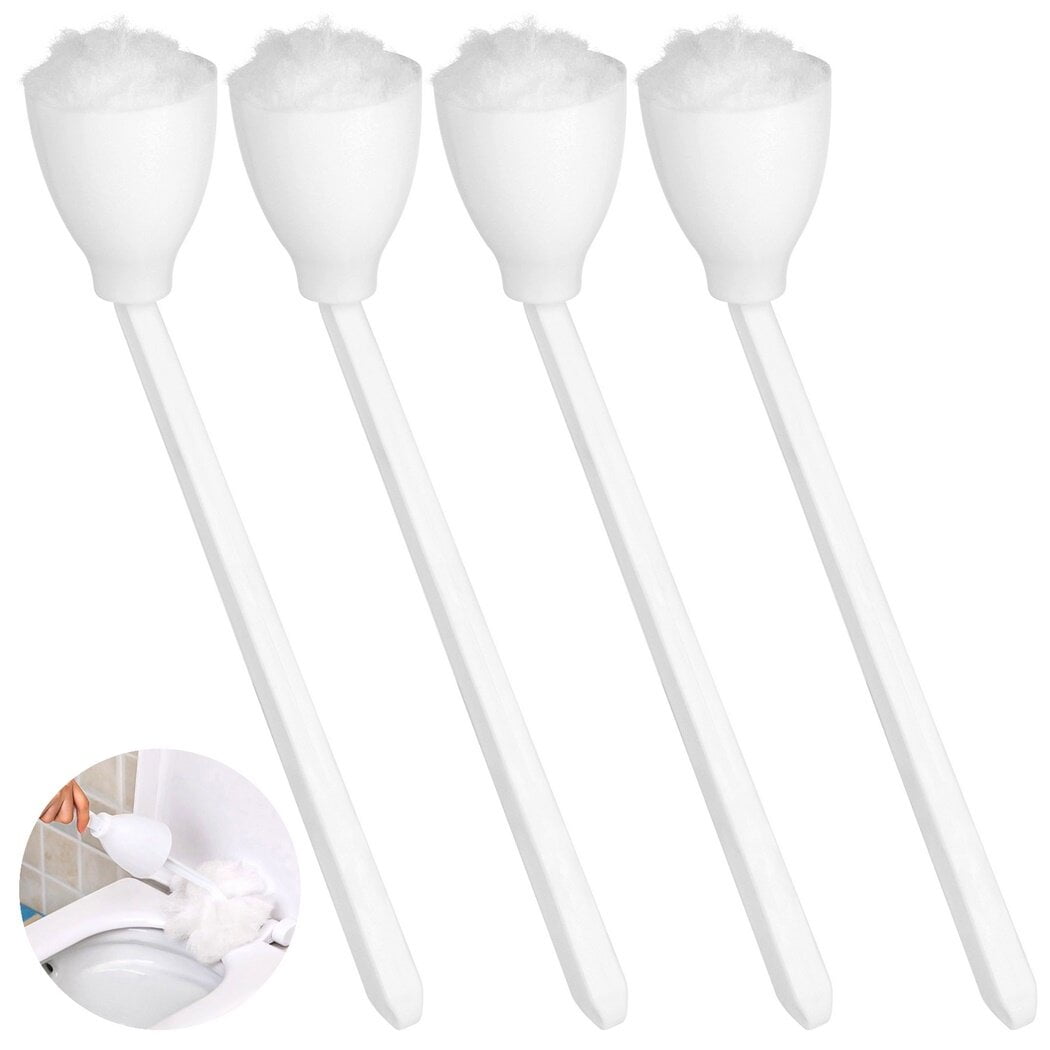 Walmart 4PCS Toilet Bowl Scrub Cleaning Set, Soft Swab Brushes with ...