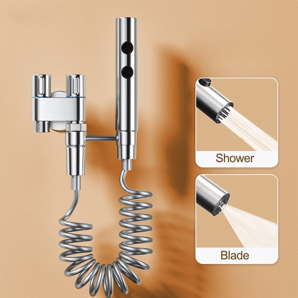 4Pcs Toilet Spray Set Expandable&Adjustable Spring Hose Versatile Two ...