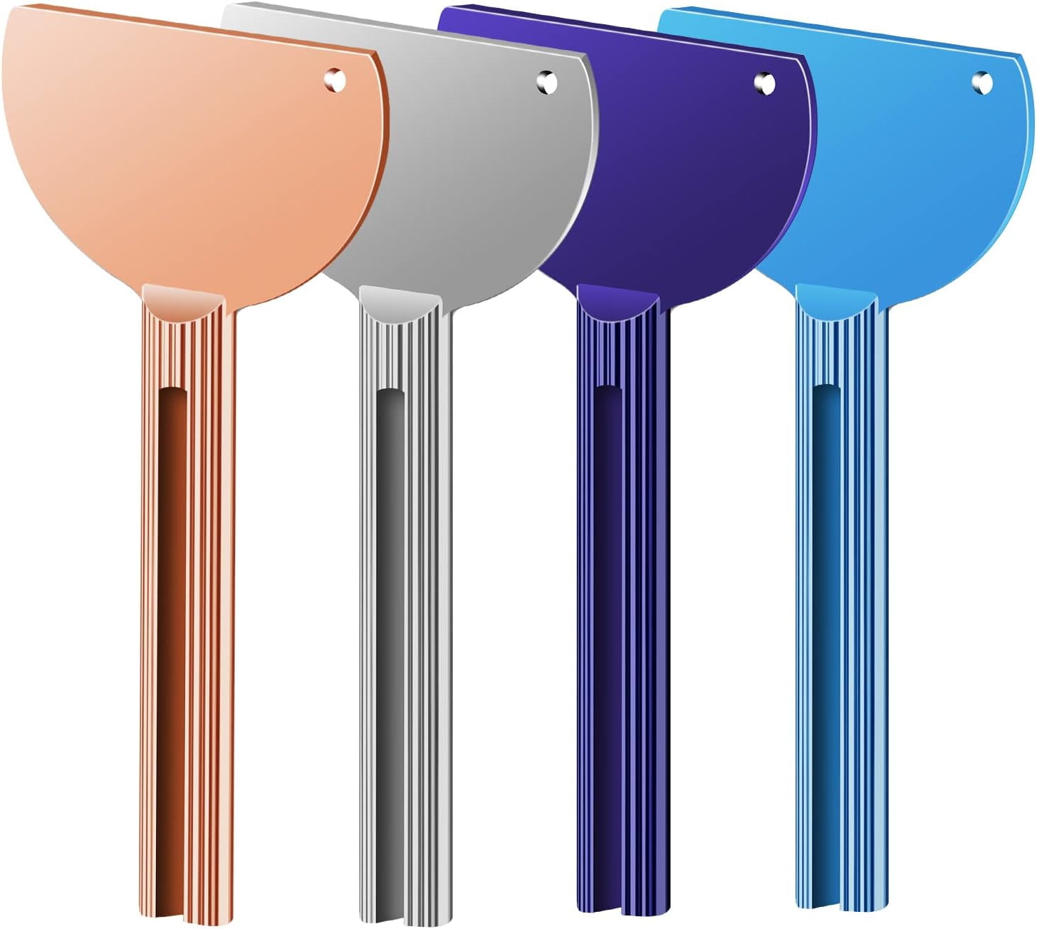 4PCS Toothpaste Squeezer,Tube Squeezer, Metal Tube Presser Tube Roller ...