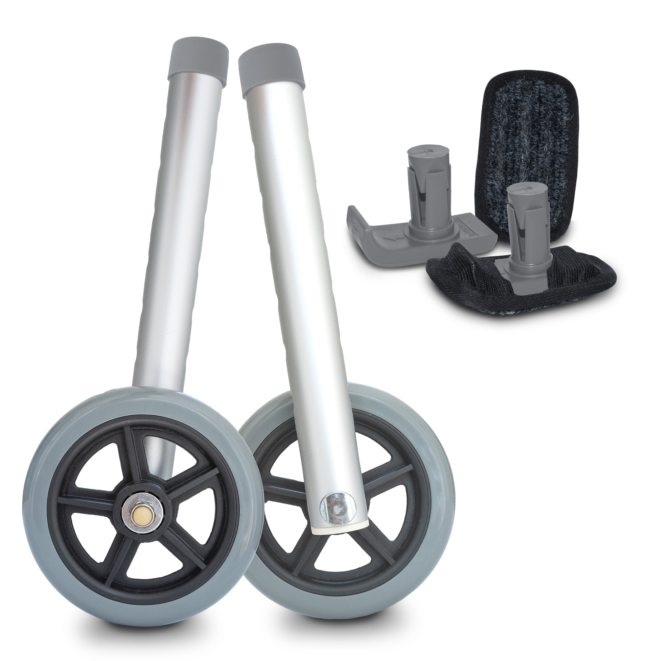 Top Glides Health Medical Universal Walker 5 Inch Wheel Conversion Kit ...