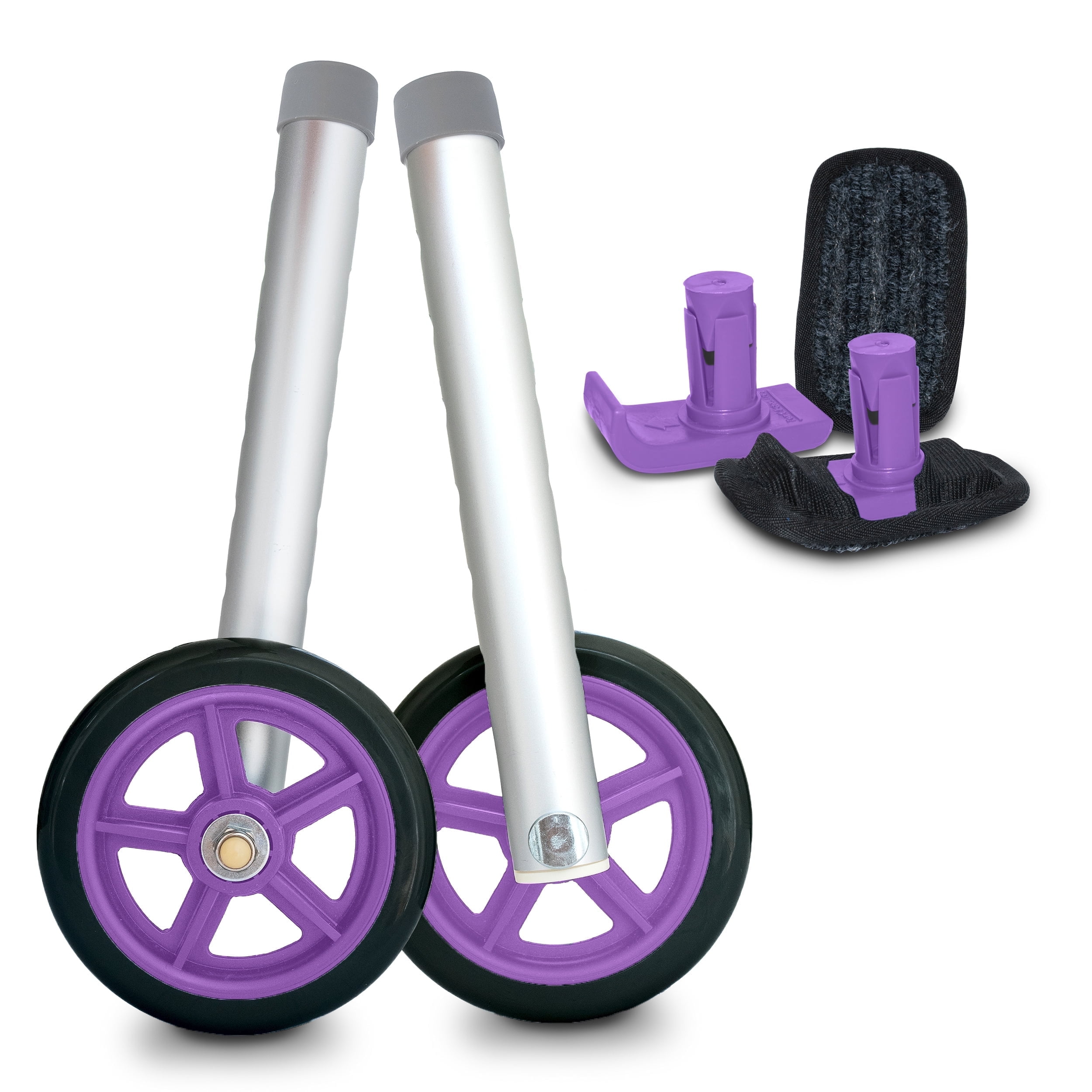 6PCS Top Glides Universal Walker 5 Inch Wheel Conversion Kit with ...