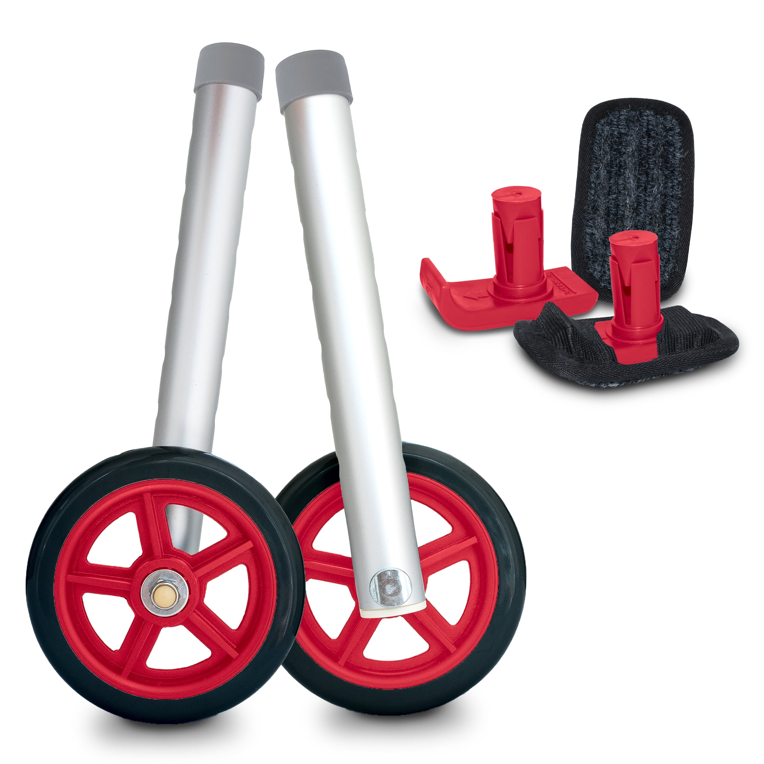 6PCS Top Glides Universal Walker 5 Inch Wheel Conversion Kit with ...