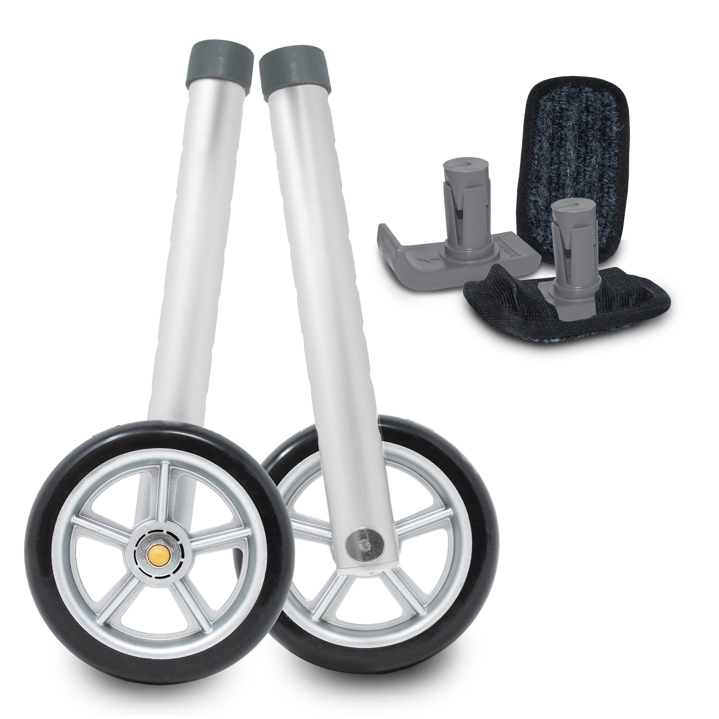 6PCS Top Glides Universal Walker 5 Inch Wheel Conversion Kit with ...