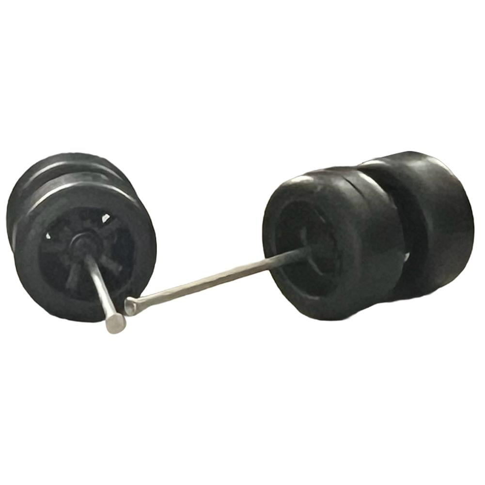 4PCS Toy Car Wheels Rubber Tire Wheels with Metal Shaft 1:64 Model Car ...