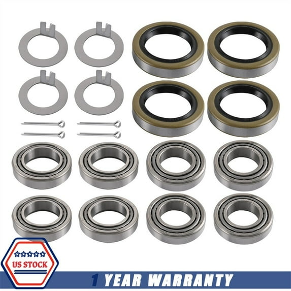 4PCS Trailer Wheel Bearing Kit For L68149 L44649 3500lb Trailer Axel 84 ...