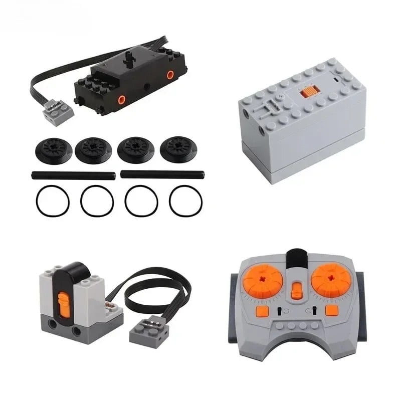 4PCS Train Motor Set Remote Control Kit Technical Parts Compatible with ...