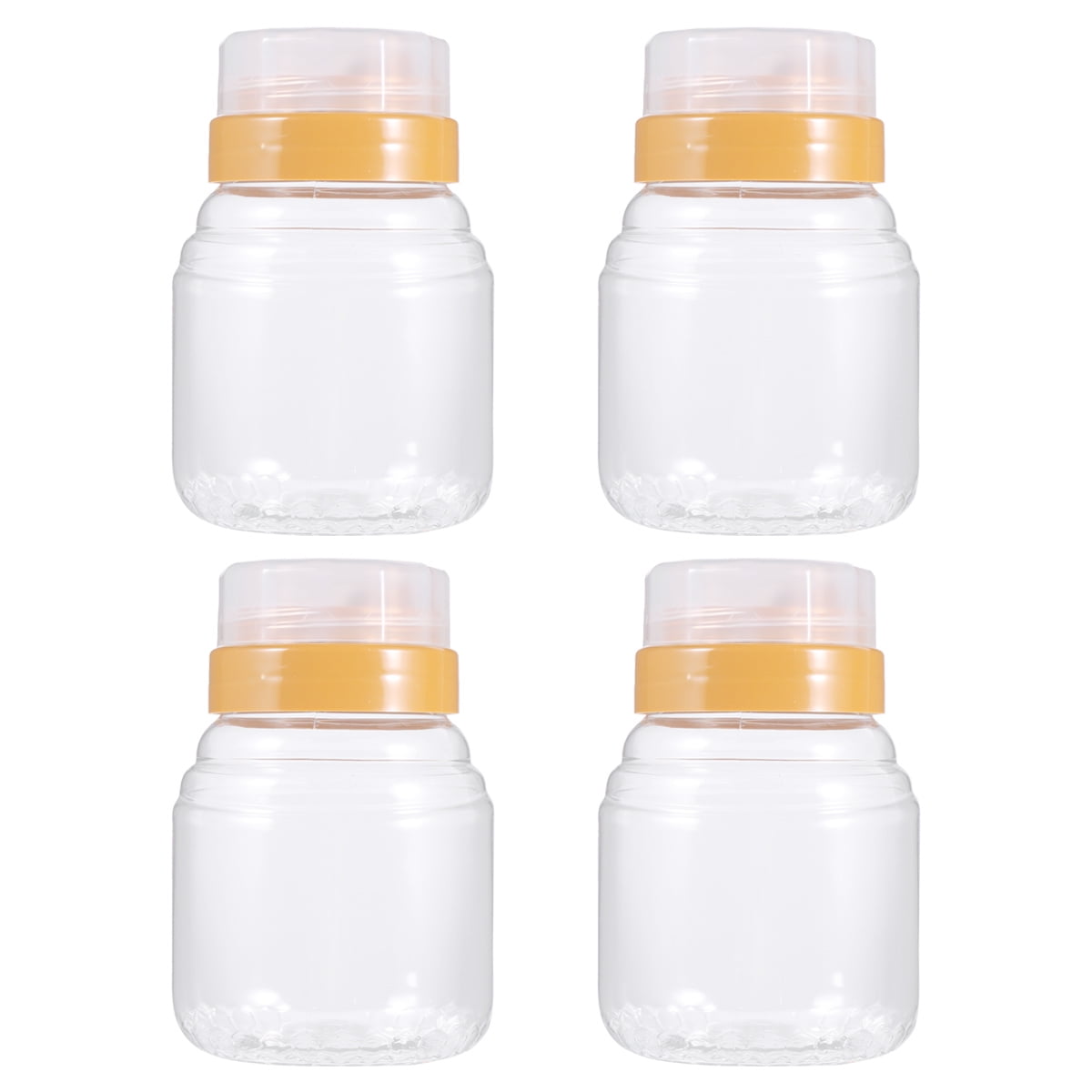 FRCOLOR 4PCS Transparent Plastic Honey Bottle for Storage and ...