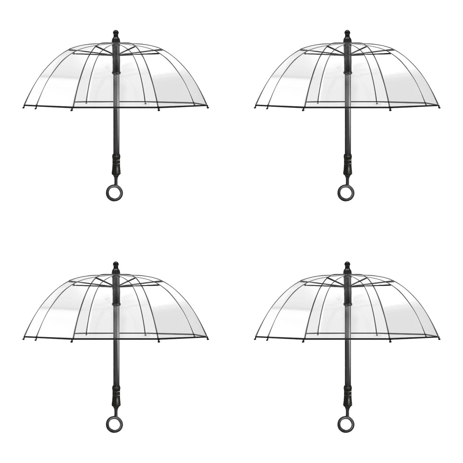 4PCS Transparent Water Blaster Umbrella - 2-in-1 Rain Shield & Super ...