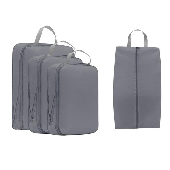 4PCS Travel Packing Cubes Set, Lightweight Waterproof Luggage Organizer ...