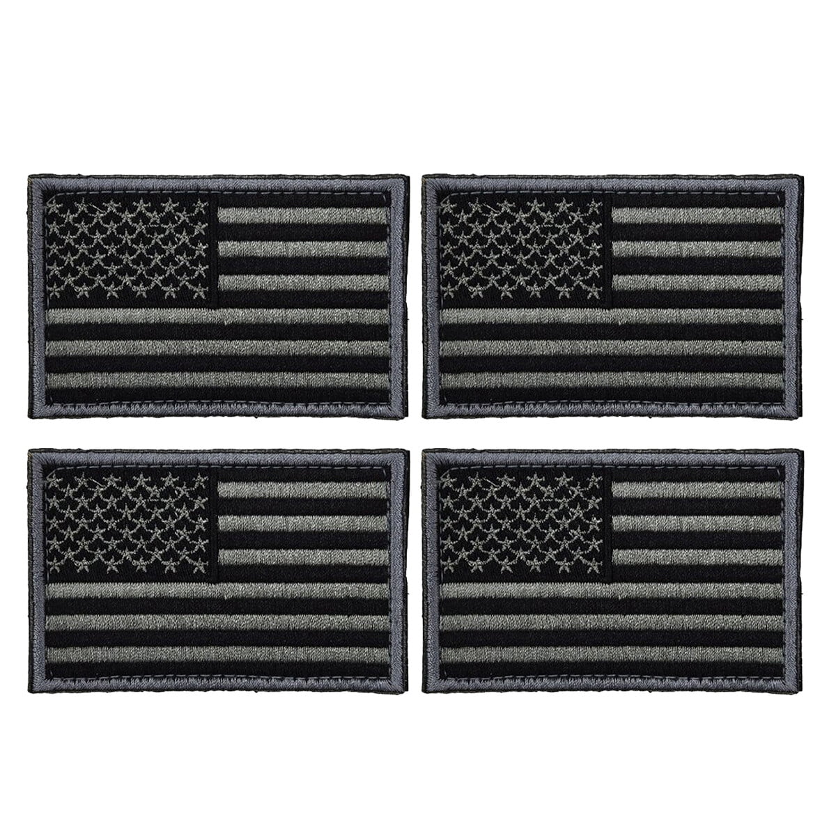 4PCS USA Flag Patch Self-Adhesive American Flag US United States of ...