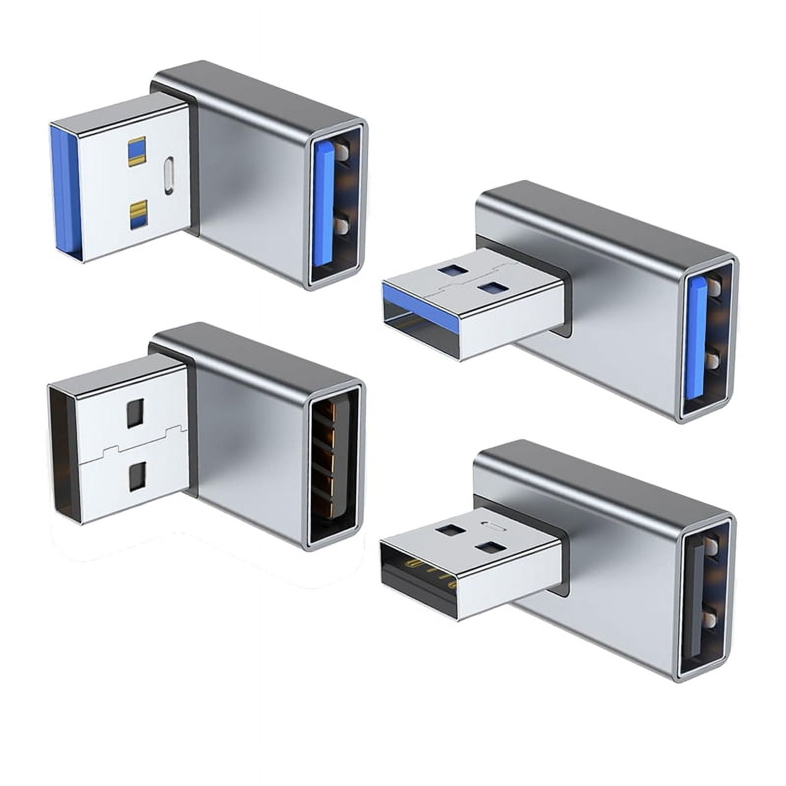 4PCS USB 3.0 Adapter , Up and Down Angle, Left Right Angle a Male to ...