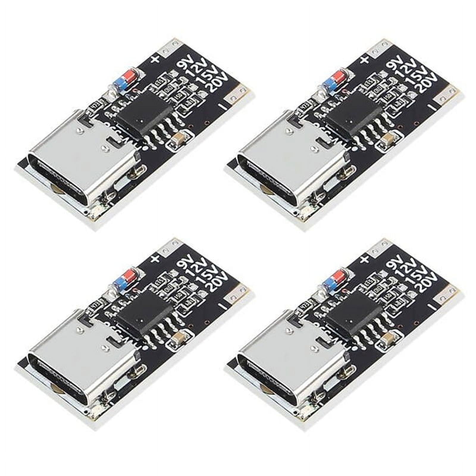 4PCS USB-C PD Trigger Board Module PD/QC Decoy Board Fast Charge USB Type-C to 12VPower Delivery ...