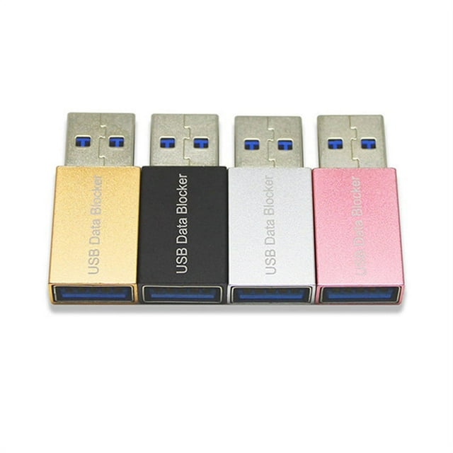 4pcs Usb Data Blocker Charge Only Usb Jacking Prevention Adapter Data Sync Blocker Adapter For
