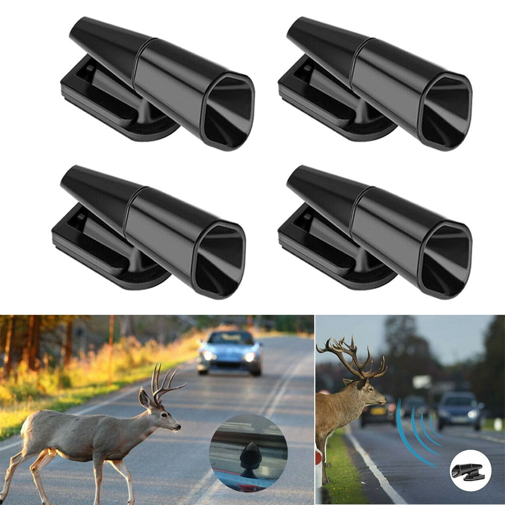 4Pcs Ultrasonic Car Deer Whistle Animal Repeller Auto Safety Save ...