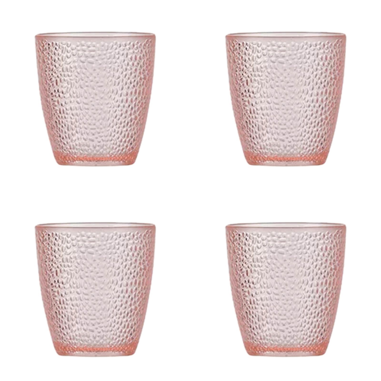 4PCS Unbreakable Acrylic Drinking Glasses - Clear Tumblers for , Juice ...