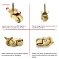 4PCS Universal Brass Caster Stem Wheels 22mm Heavy Duty Swivel Caster ...