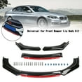 4PCS Universal Car Front Bumper Lip Body Kit Splitter Spoiler Diffuser ...