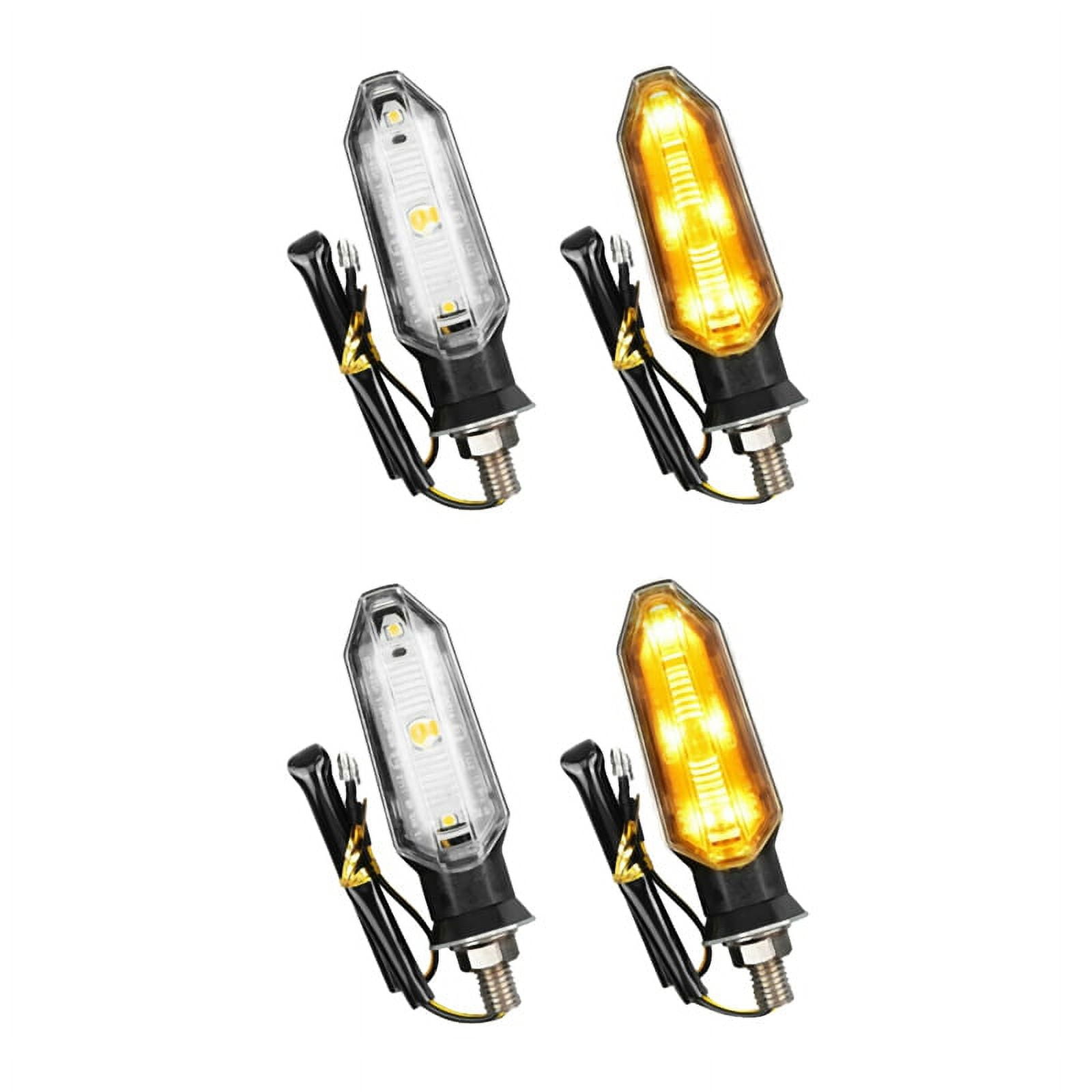4PCS Universal LED Turn Signal Light Rear Lights Lamp 12V IP67 ...