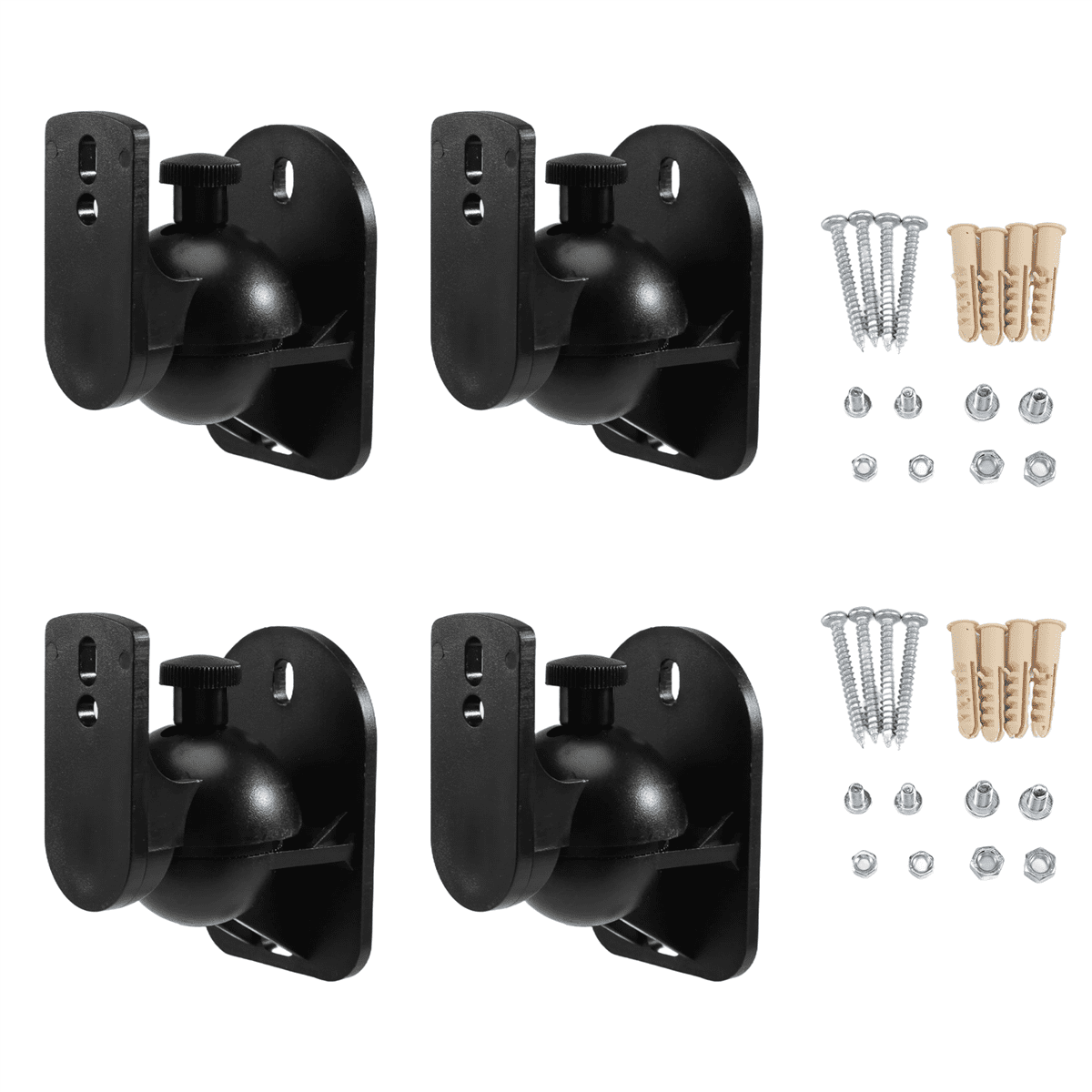 4PCS Universal Speaker Wall Mount Bracket Ceiling Stand Clamp with ...
