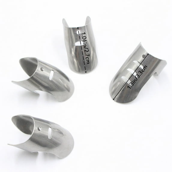 4PCS Vegetable Cutting Finger Preservationor Stainless Steel Vegetable ...