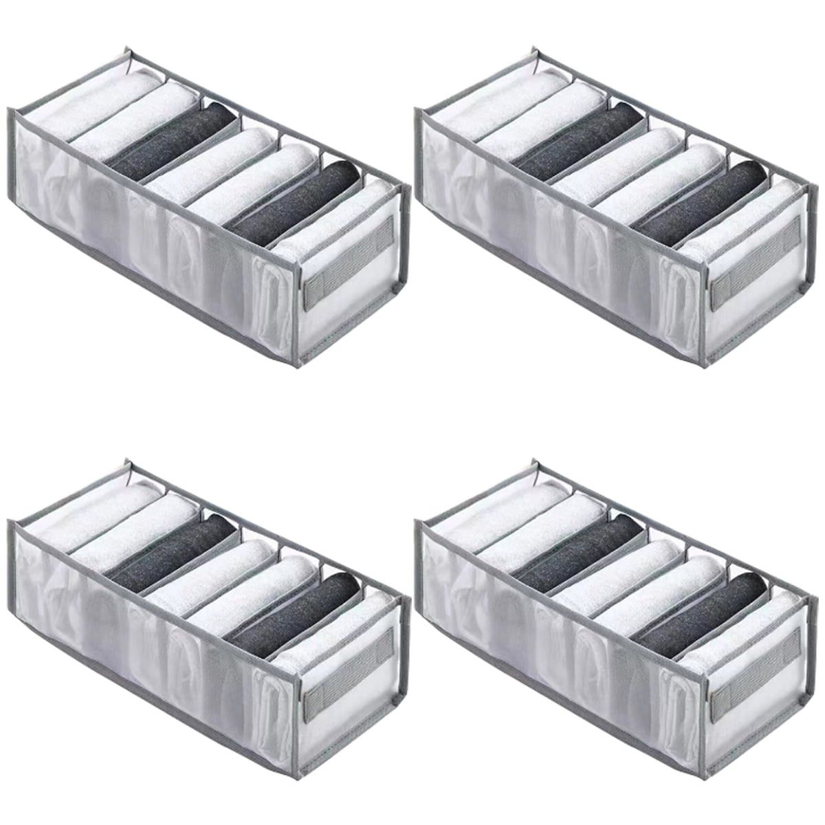 4Pcs Wardrobe Clothes Organizer, Drawer Organizers For Clothing ...