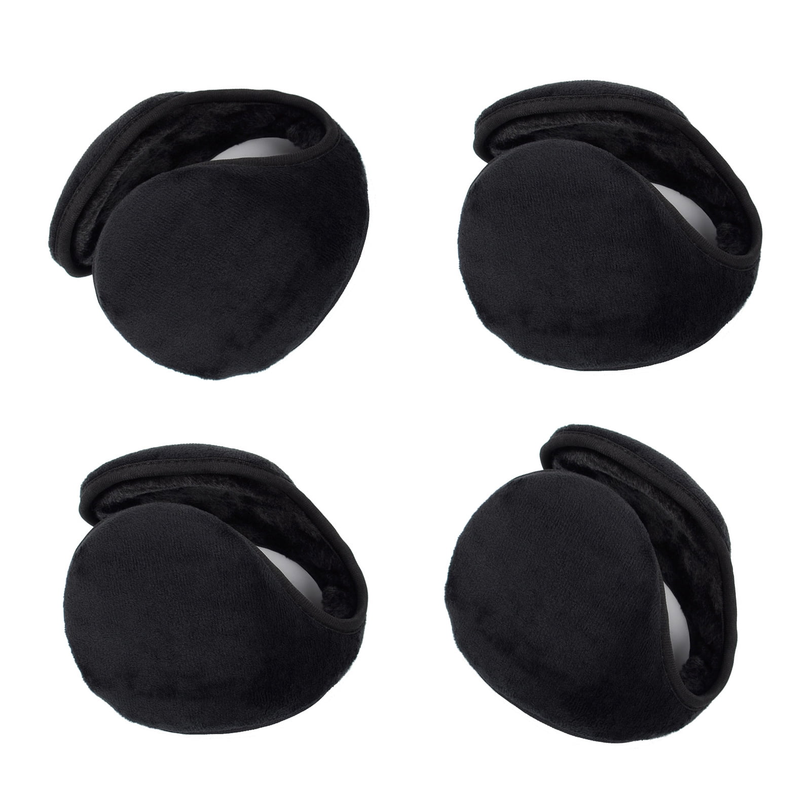 4PCS Warm Plush Ear Muffs for Adult Student All Day Comfort Foldable ...