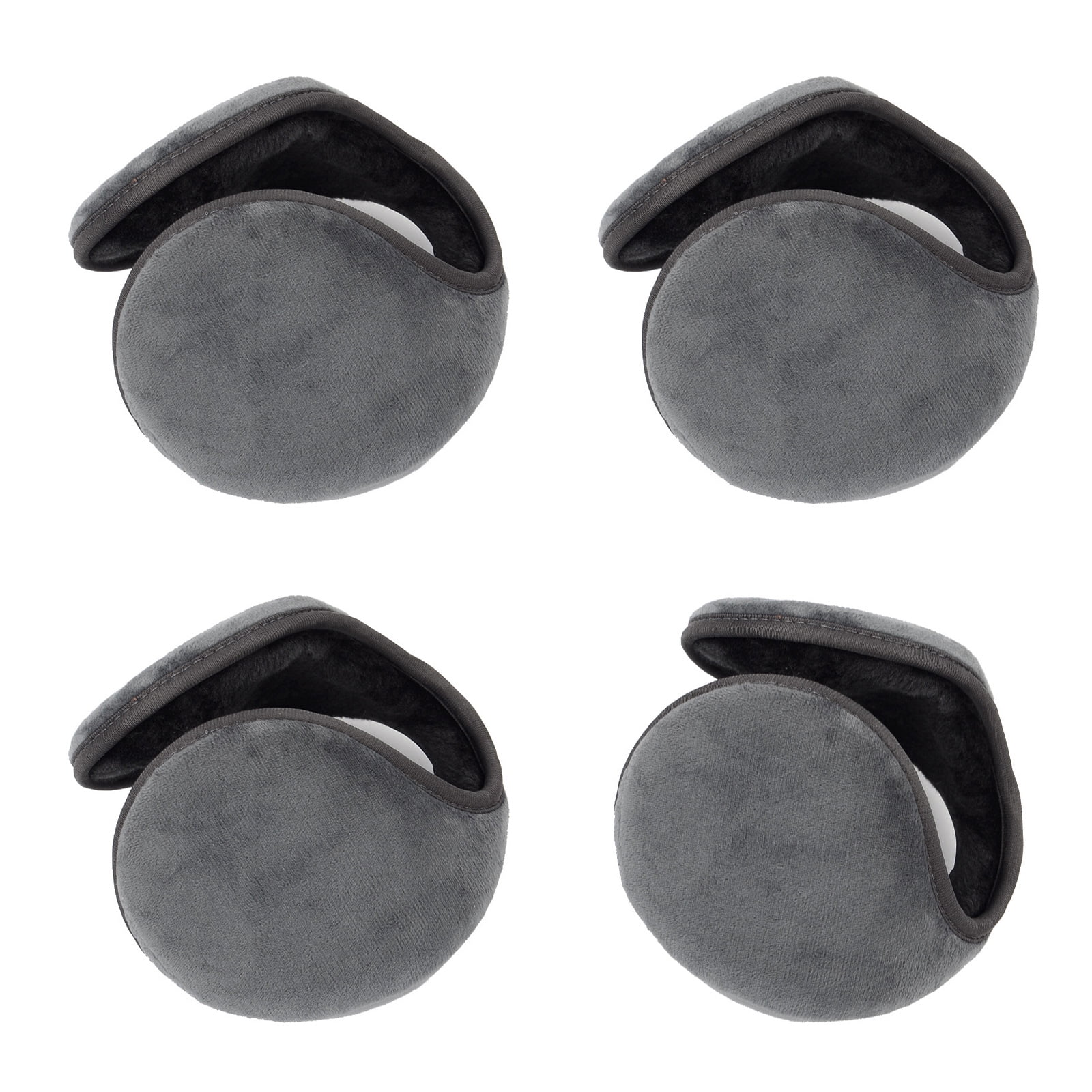 4PCS Warm Plush Ear Muffs for Adult Student All Day Comfort Foldable ...